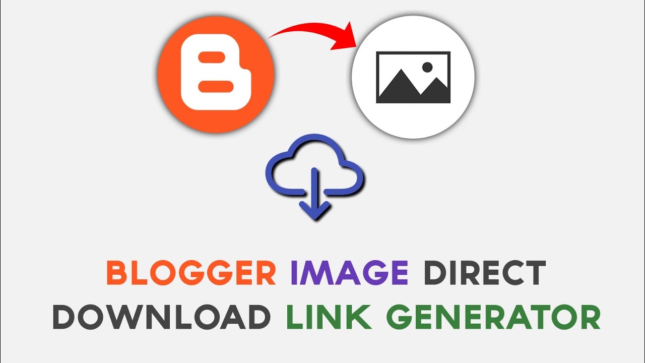 How To Create Direct Download Link For Blogger Image | Blogger Image ...