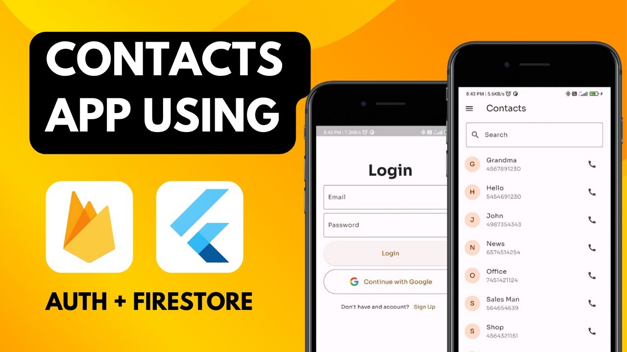Building A Contact App With Flutter And Firebase Step By Step Tutorial