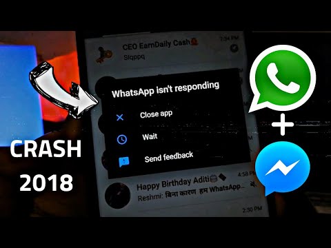 Crash Anyone's WhatsApp/Fb-Messanger 2018 ⚫