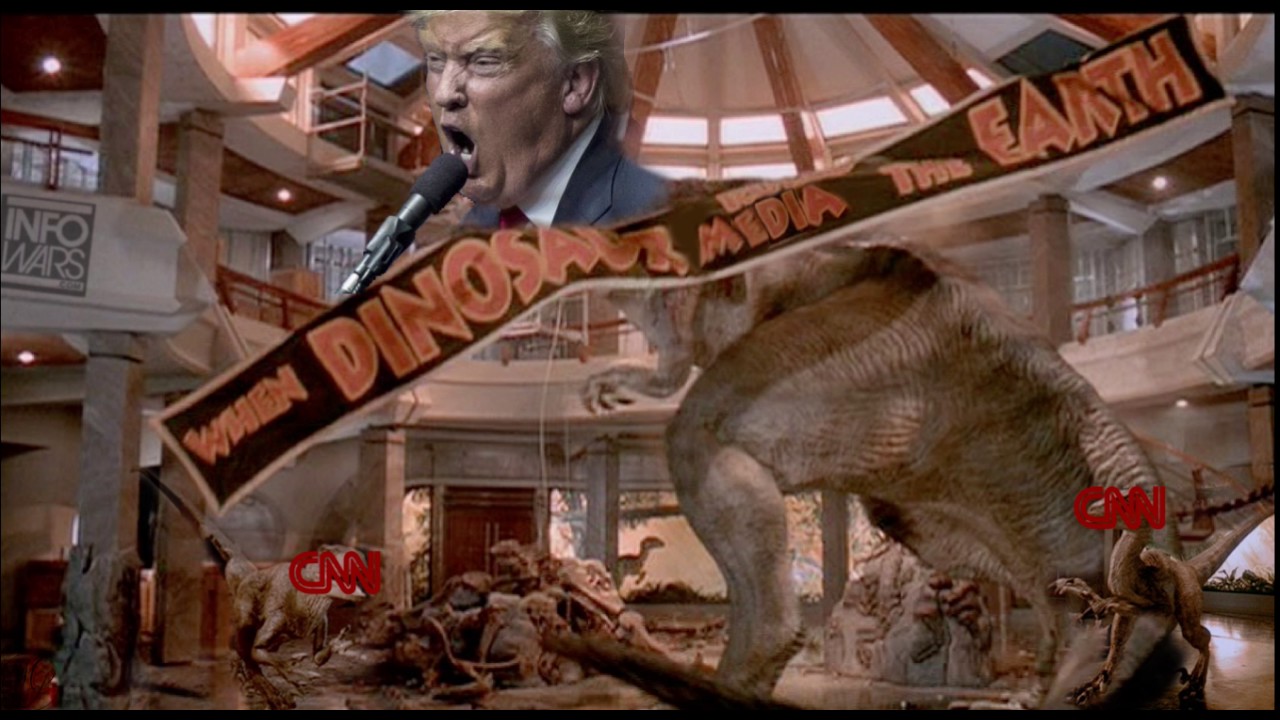 Trump Jurassic Park Meme - Infowars CNNMemeWar 2017 - YouTube