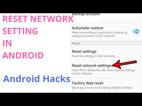 How to Reset Network Setting in Android Phone - YouTube