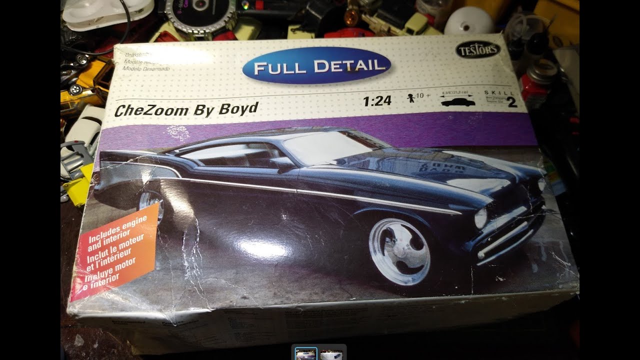 Testors Chezoom by Boyd 124 Scale Kit Interior and Engine Bay - YouTube