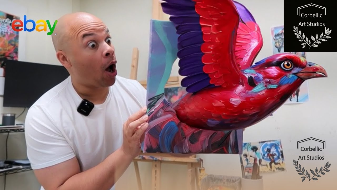 Give Me 5 Minutes and I Show You How to Paint Red Robin Bird (Selling ...