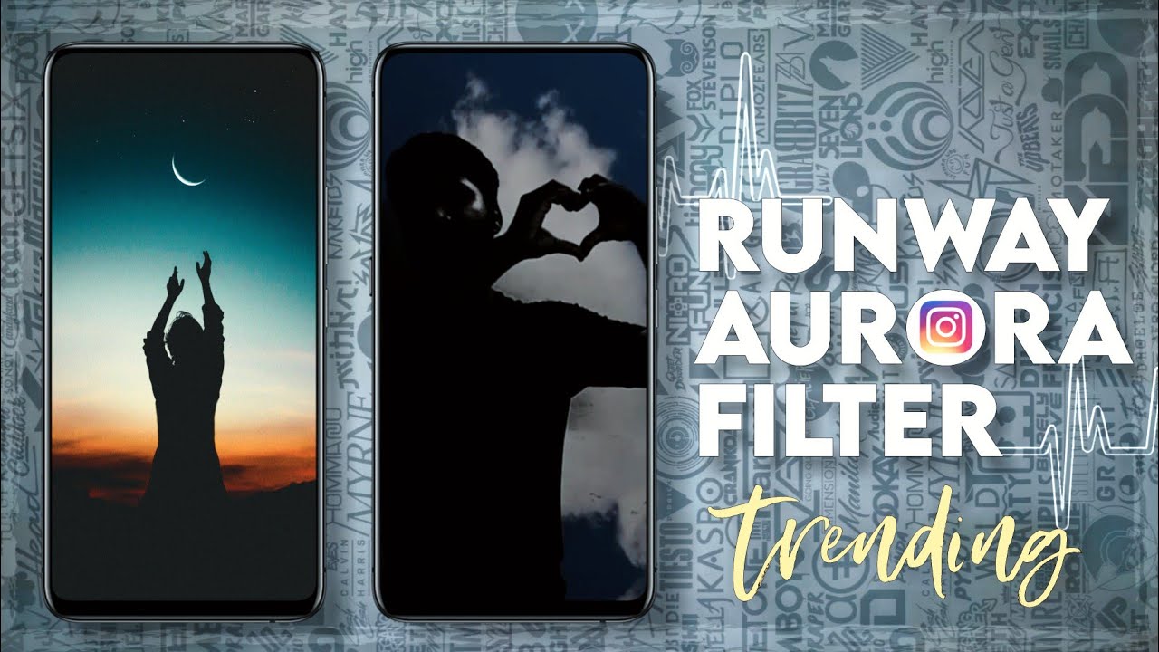 Instagram Trending Runway Aurora Filter Tutorial | Vibal Feathers Edits ...