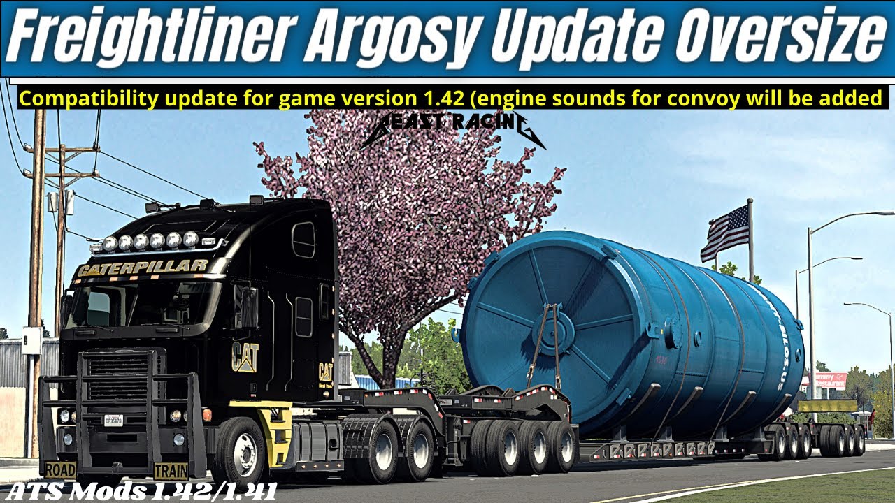 American Truck Simulator | Updated Freightliner Argosy Oversize Load ...