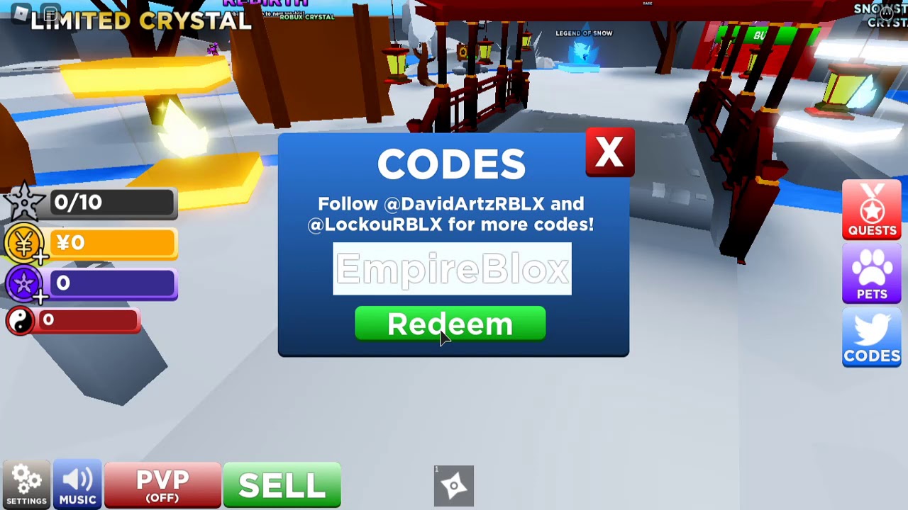 All codes for Shuriken Simulator | ROBLOX - YouTube