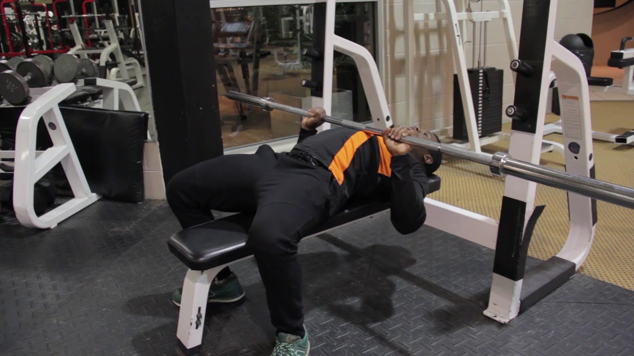 How to do Military Barbell Bench Press for great Triceps - YouTube