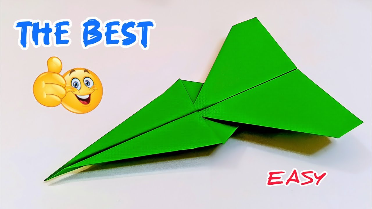 how to make a super fast paper airplane - YouTube