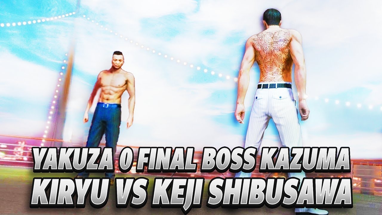Yakuza 0 Final Boss Fight Kazuma Kiryu Vs Keiji Shibusawa - YouTube