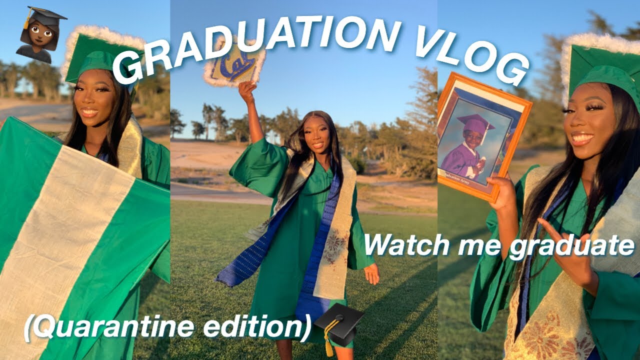 DRIVE THROUGH GRADUATION VLOG + GRWM| 2020 - YouTube