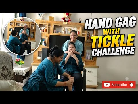 Hand Gag with Tickling Challenge | Don't Laugh Challenge Hand Gag Tickle Challenge 🤣 Funny challange