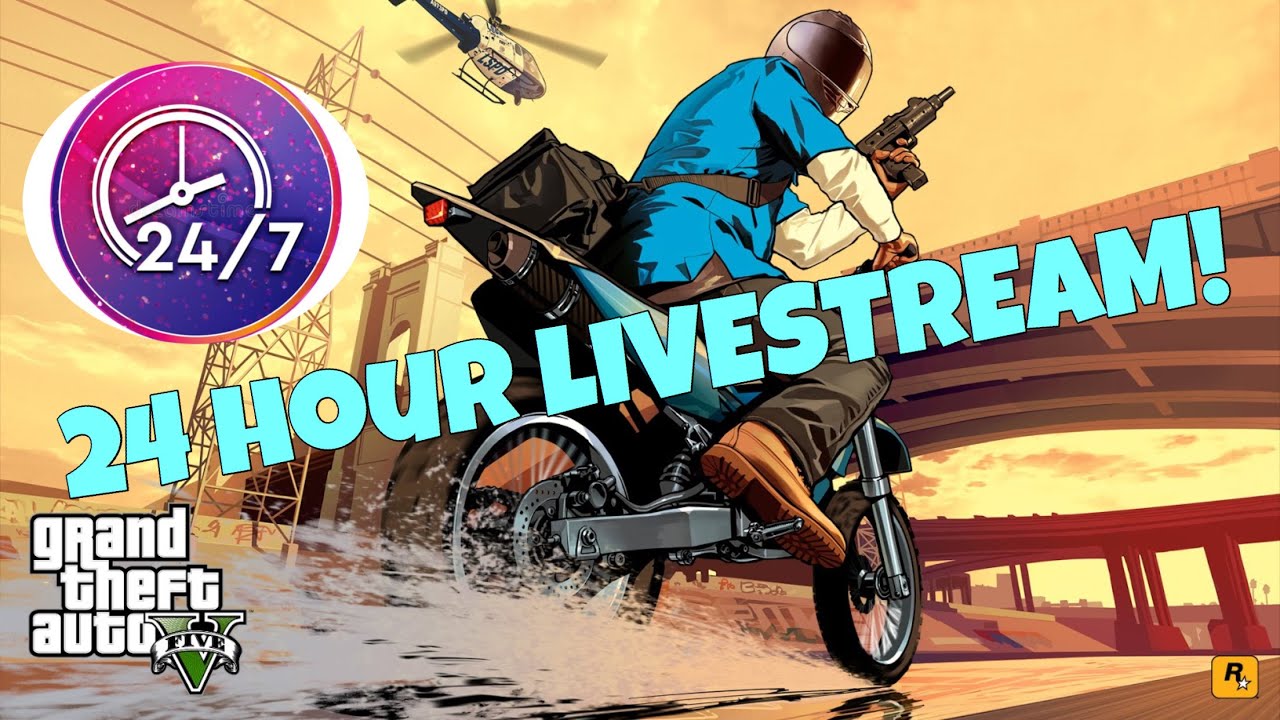 GTA 5 24 HOUR LIVESTREAM CHALLENGE! How much money will i make in 24 ...