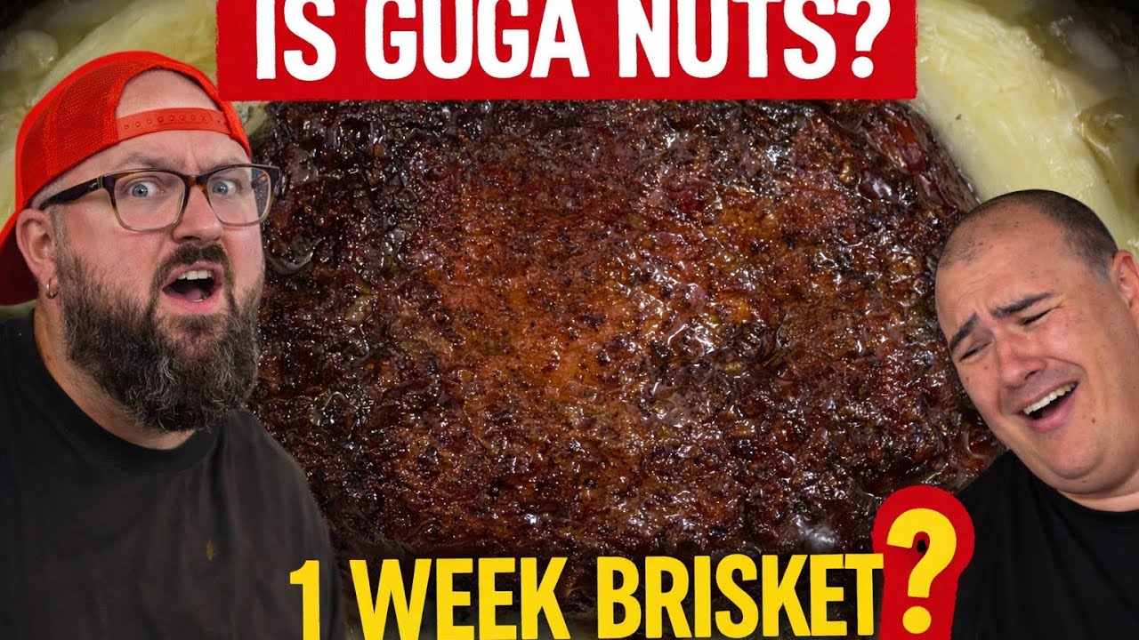 Has Guga Finally Lost his Mind? - Guga's 1 Week Brisket - YouTube