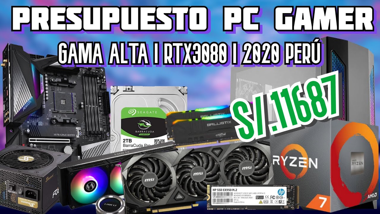 PRESUPUESTO PC GAMER GAMA ALTA CON RTX3080 2020 PERÚ | AMD - YouTube