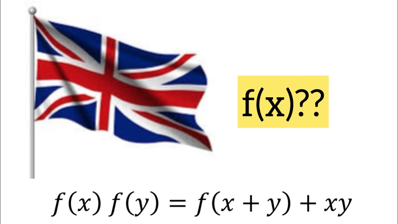England 🏴󠁧󠁢󠁥󠁮󠁧󠁿 Math Olympiad 2009 - Algebra - Find f(x)?? - YouTube