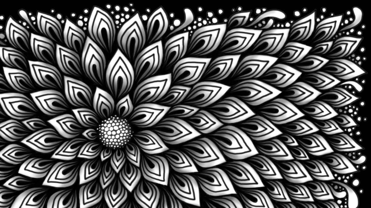 Let's draw flame petals | Miss Betsi’s pattern # 3 - YouTube