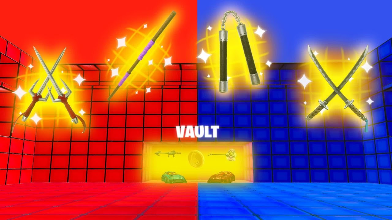 FORTNITE TMNT RED VS BLUE 🔴🔵 🔫 All Weapons + TMNT Mythics🔥 MAP CODE ...