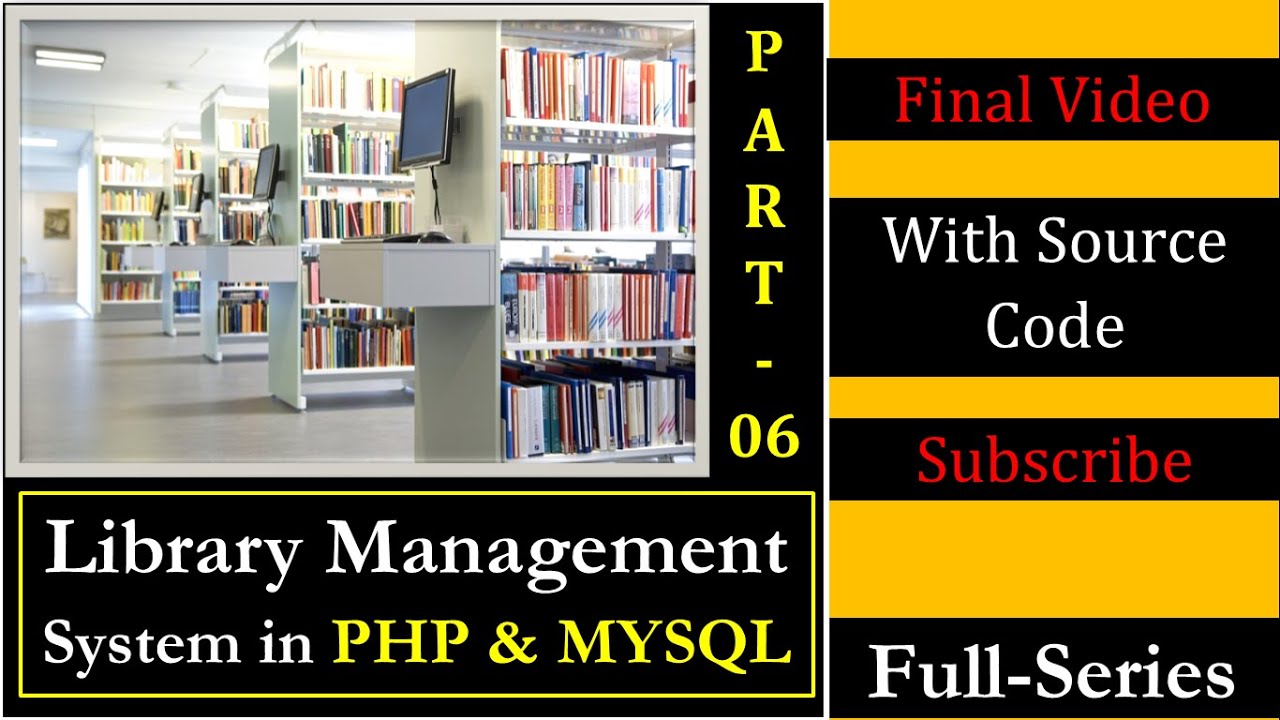 Library Management System Project In Php With Blackbook Source Code
