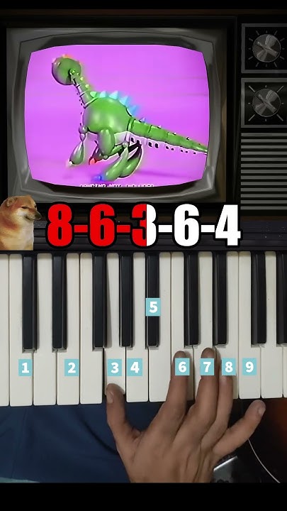 Pianosaurus Poppy Playtime Chapter 4 | Piano Tutorial #shorts - YouTube
