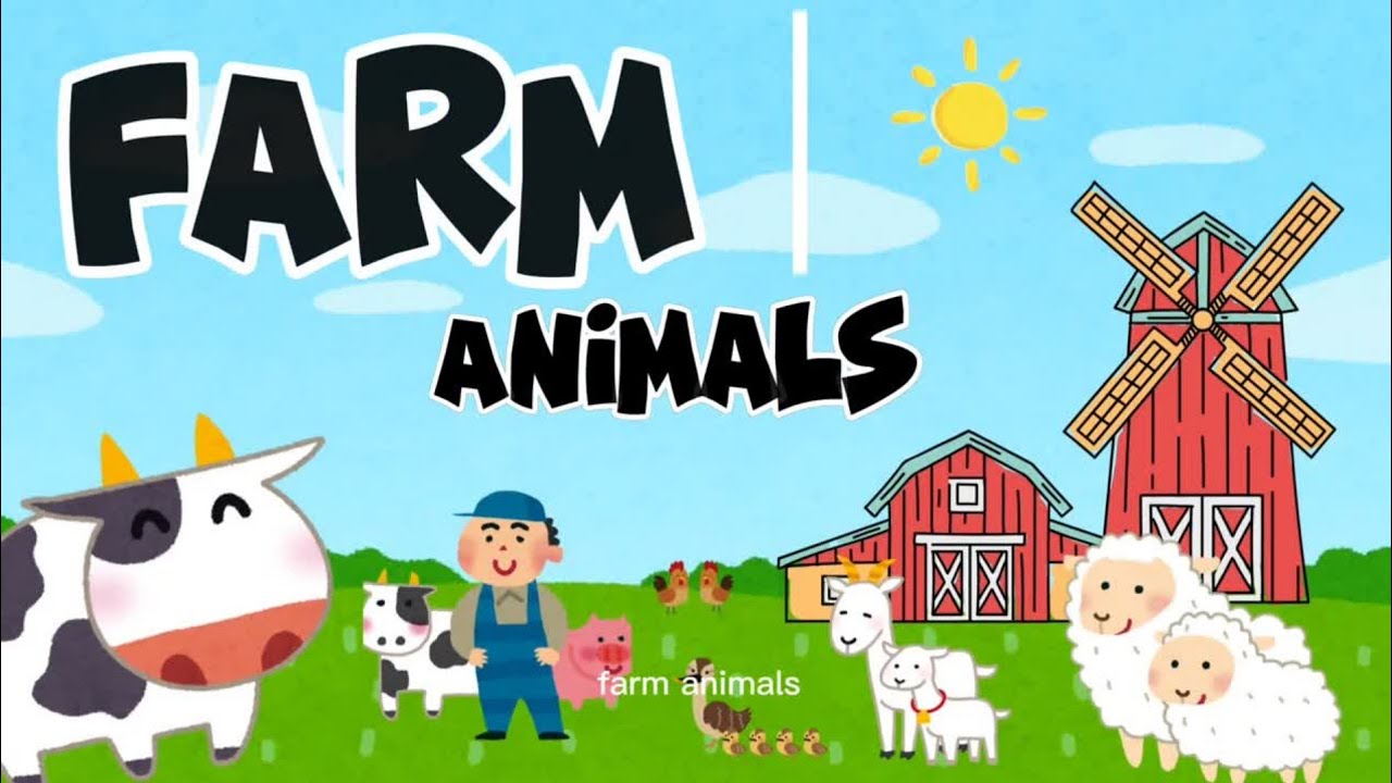 Farm Animals For Kids l Learn Farm Animals in English - YouTube
