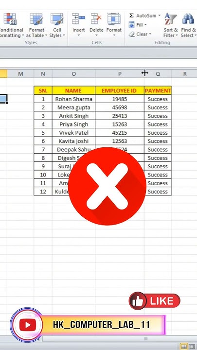 Auto fit column width in ms Excel use//@HK_COMPUTER_LAB_11 #excelformula#exceltips # ...