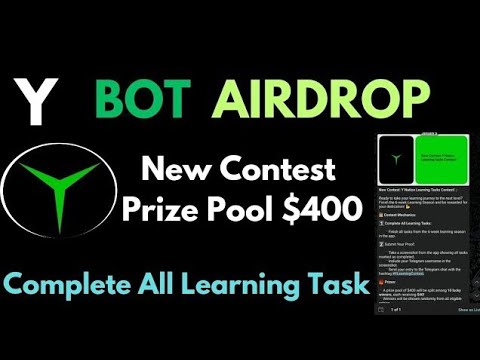 Y Bot Airdrop Listing Date || New Telegram Mining Bot 🤑 Earn $400 As Welcome Bonus - YouTube