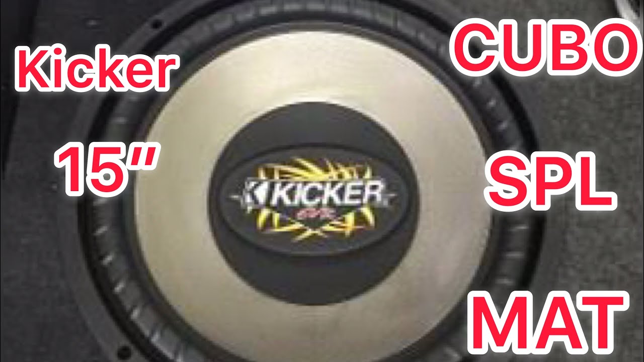 Subwoofer kicker 15" en cubo - YouTube