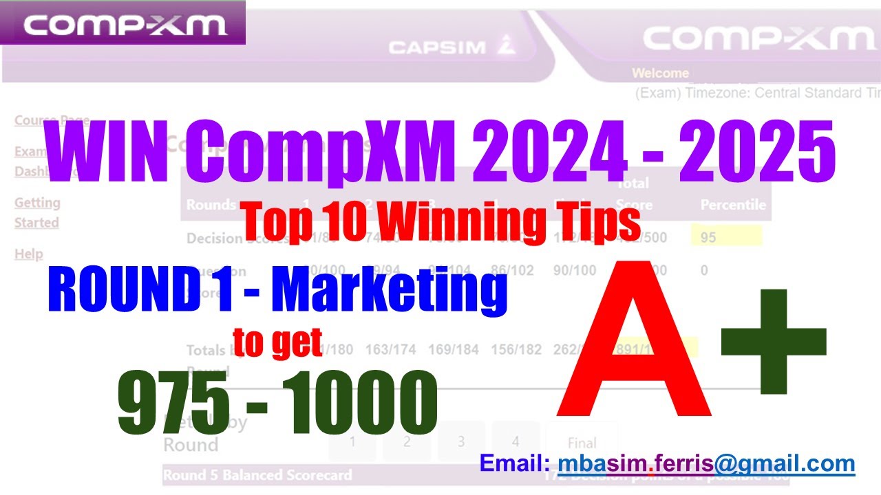 999/1000 CompXM Round 1 Part 2 answers & GUIDE Score 99% in Comp XM ...