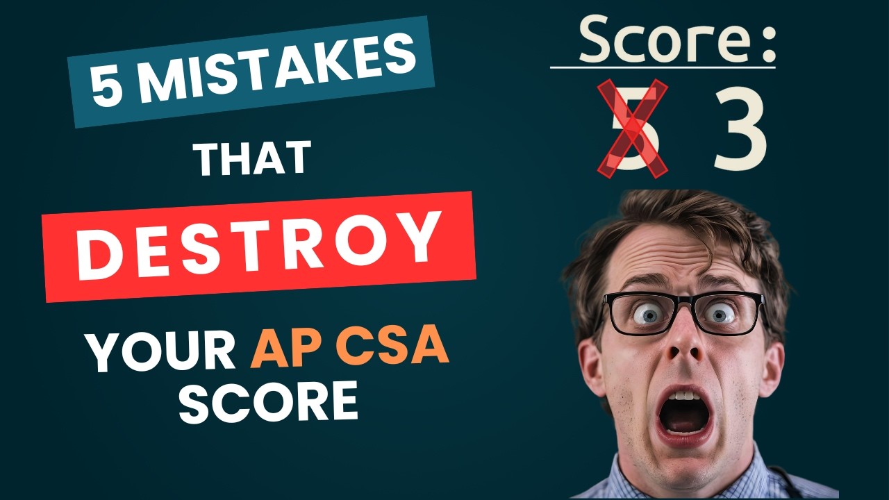 5 stupid mistakes that RUIN your AP CSA score - YouTube