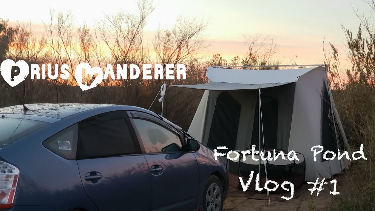 Prius Wanderer Vlog 1 Intro and Fortuna Pond BLM camping tour with dogs ...