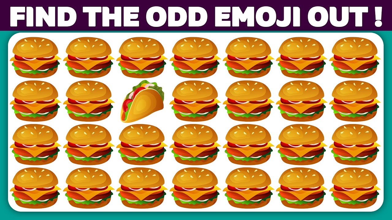 FIND THE ODD EMOJI OUT! | EMOJI GAME | FUN & EDUCATION | CAN YOU FIND ...