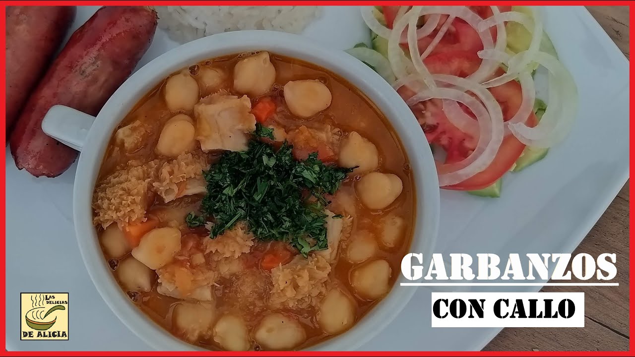 GARBANZOS CON CALLO (MENUDO O MONDONGO) | RECETAS COLOMBIANAS - YouTube
