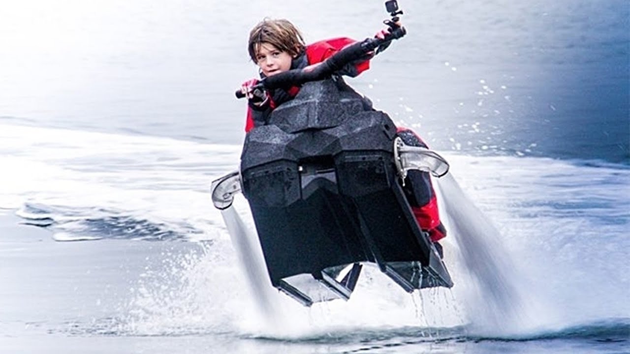 פליירייד - אופנוע ים מעופף - FlyRide - YouTube