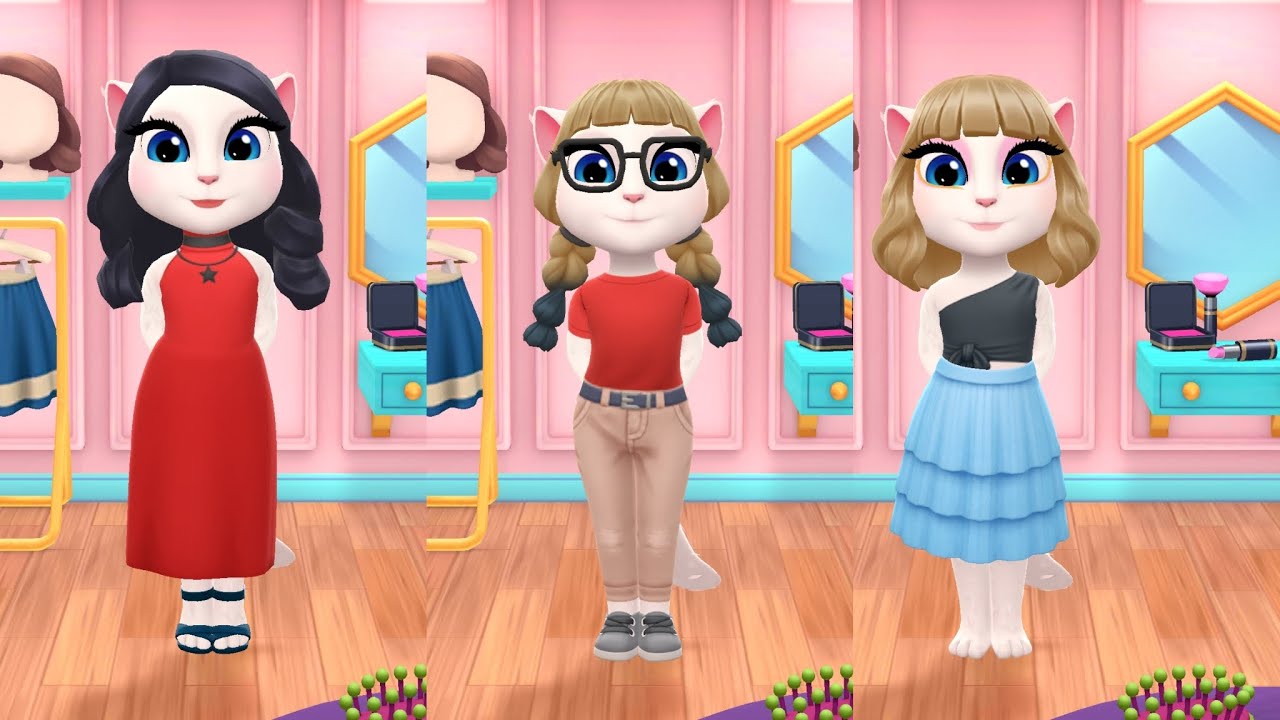 3 day 3 outfits/ Angela 's makeovers/fun with Angela - YouTube