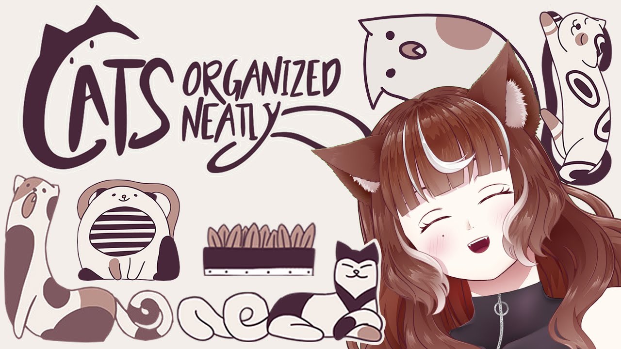 I love cats😺【Kim Ookami VTuber ES/EN】Cats Organized Neatly - YouTube