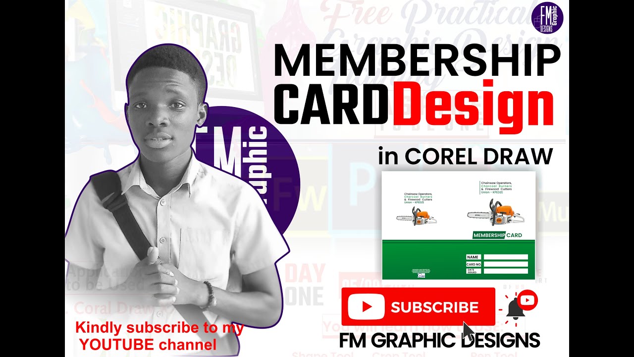 MUST WATCH!!! HOW TO DESIGN MEMBERSHIP CARD IN COREL DRAW - YouTube