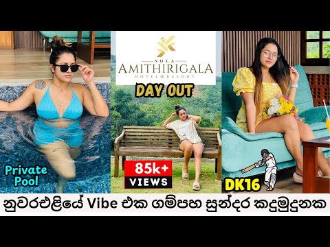 Sola Amithirigala Resort🏡| DK16 කබානා 🏏| නුවරඑළියේ vibe එක ගම්පහදී🍃| Private Pool👙|vlog 039 #dayout