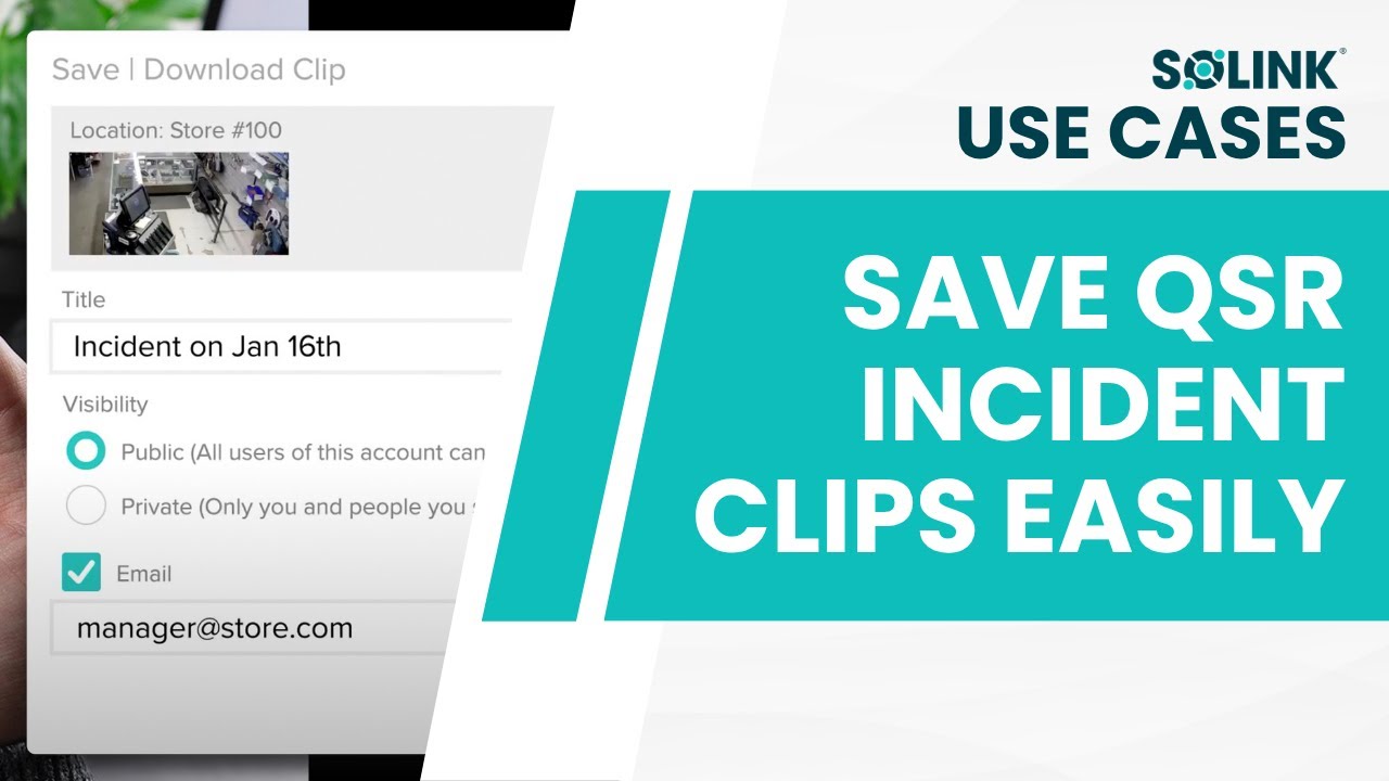 Save + Share Incidents Far Easier in Quick-Service Restaurants With Solink - YouTube