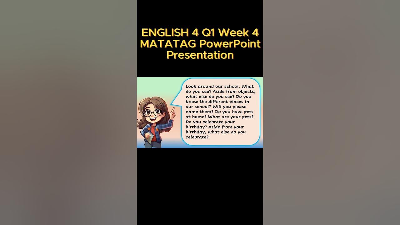 English 4 Q1 Week 4 MATATAG Curriculum Powerpoint Presentation #matatagcurriculum #matatag - YouTube