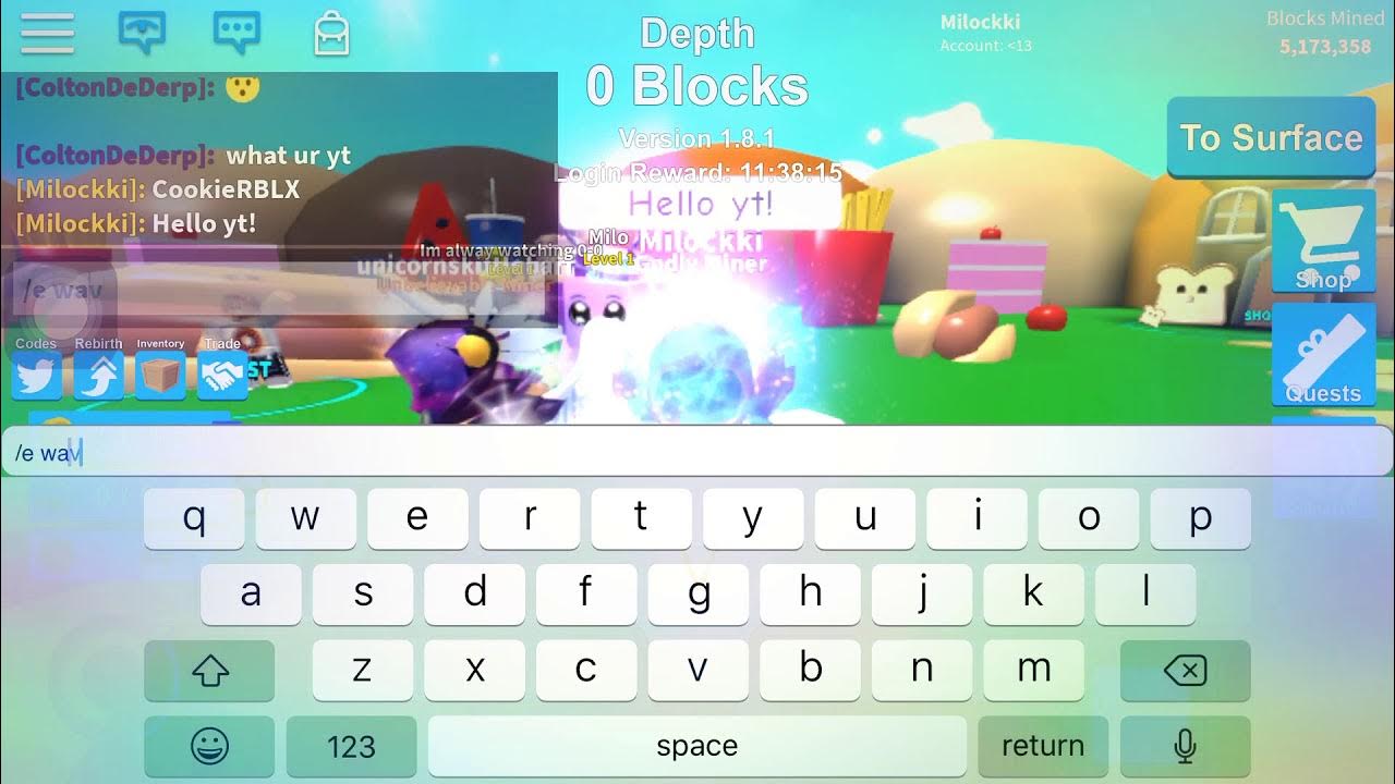 I Got A Phantom Dominus Playing Mining Simulator On Roblox Youtube