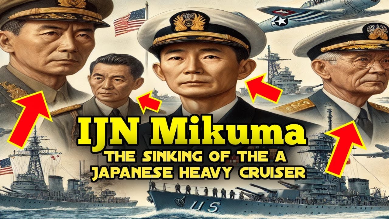 IJN Mikuma || The sinking of the a Japanese heavy cruiser - YouTube