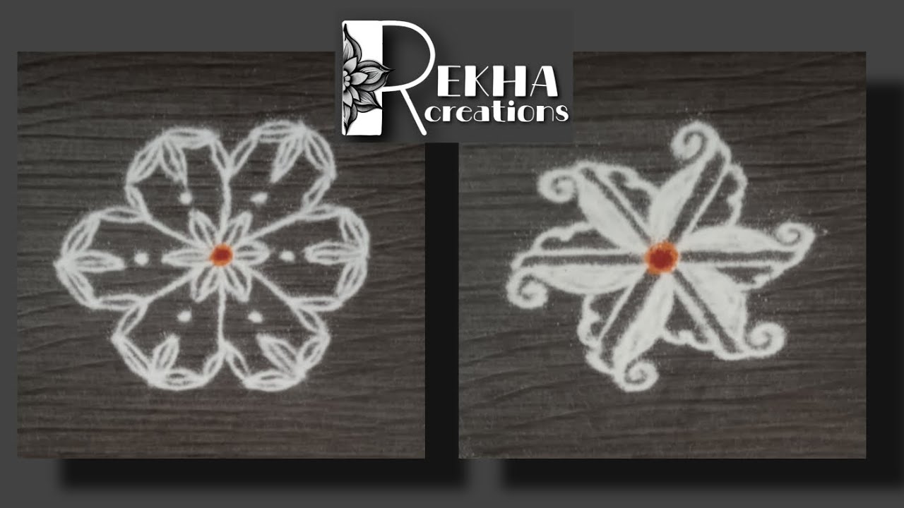 Simple and eye catchy rangoli #rekhacreations viral video - YouTube