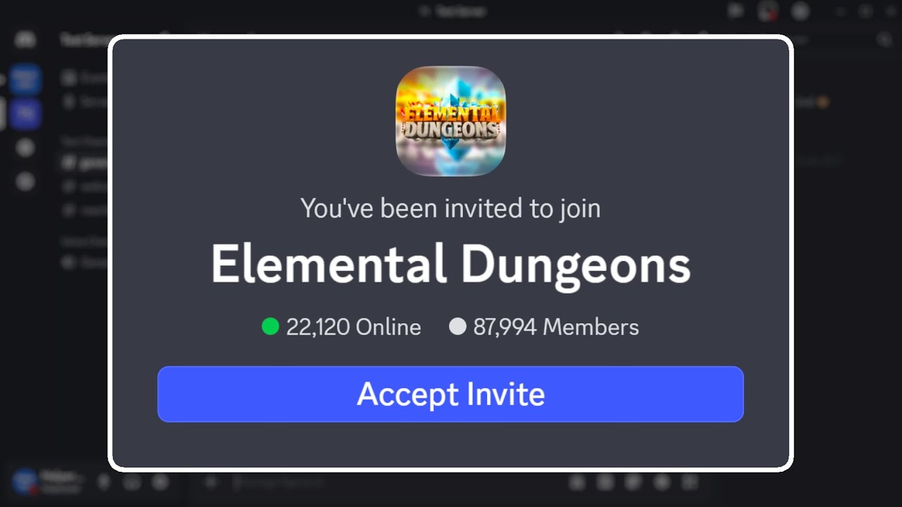 How to Join Elemental Dungeons Discord Server - YouTube