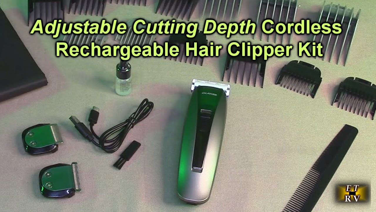 GLAKER HC-2022 Cordless Rechargeable Hair Clipper 13 Guards, 3 Blades & Auto Turbo Mode REVIEW ...