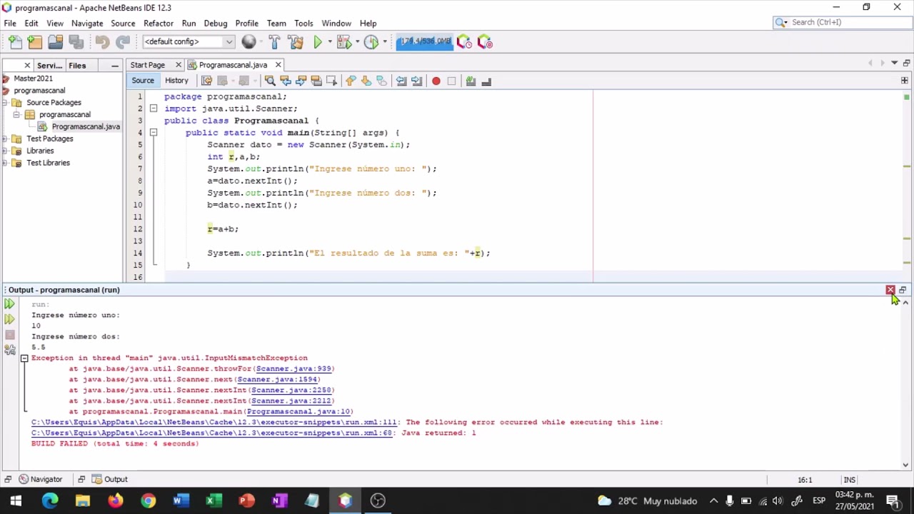 OPERADORES ARITMÉTICOS Y CONCATENACIÓN #001.1 (NETBEANS/WINDOWS) | PROGRAMACIÓN JAVA - YouTube