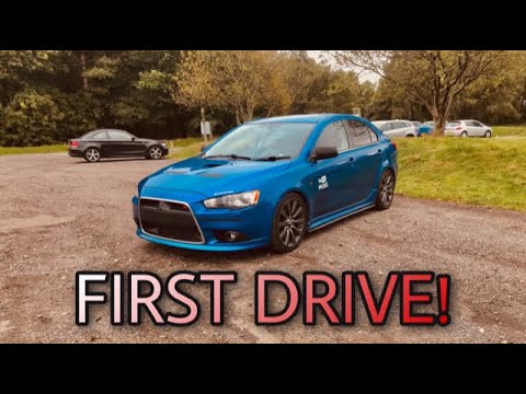 FIRST DRIVE IN MY EVO X SWAPPED MITSUBISHI LANCER RALLIART - YouTube