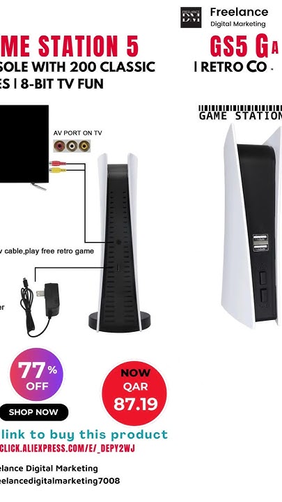 GS5 Game Station 5 | Retro Console with 200 Classic Games | 8-Bit TV ...