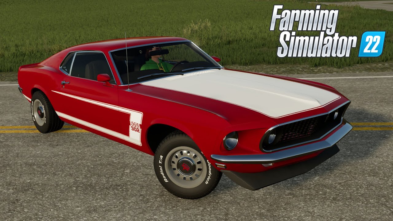 1969 Ford Mustang - Farming Simulator 2022[FS22 LS22 Vehicle Mod] # ...