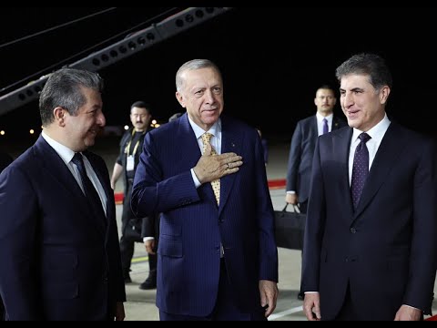 Cumhurbaşkanımız Erdoğan'ın  Erbil'de Karşılanması