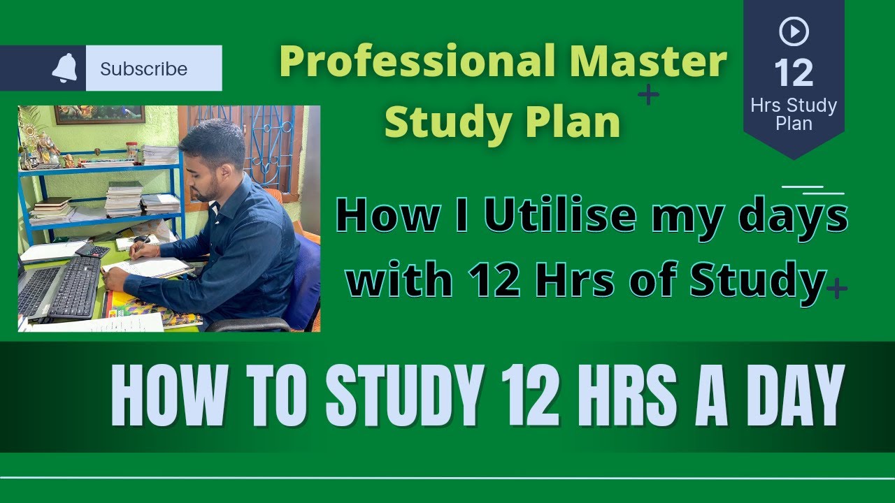 How To Study 12 Hrs A Day || How I manage 12 Hrs Study || My 12 Hrs ...